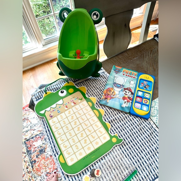 Other | Potty Training Bundle Froggy Urinal Dinosaur Chart And Paw ...